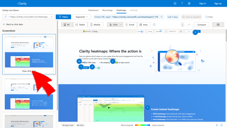 We Now Support Changing Your Heatmap Screenshot - Understand your customers | Microsoft Clarity Blog