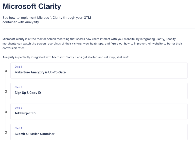 Analyzify is now integrated with Clarity! - Understand your customers ...