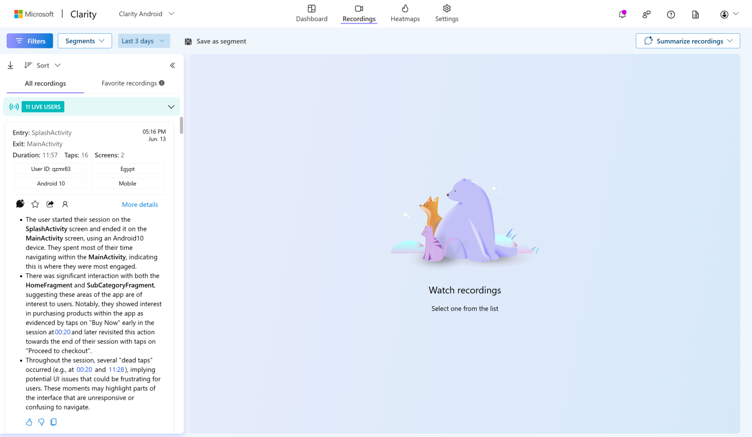 Announcing Copilot on Clarity Mobile App Projects - Understand your ...