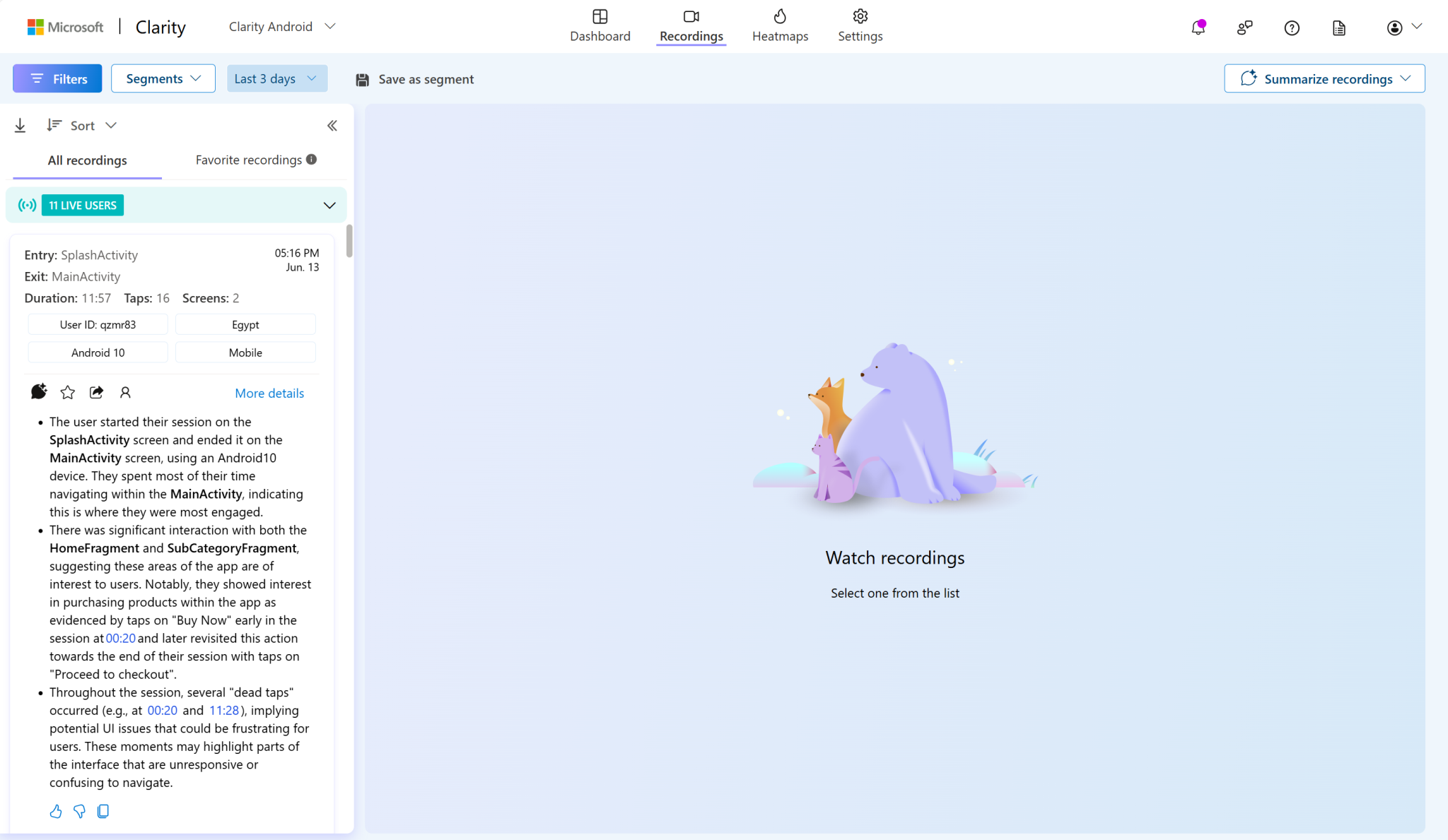 Announcing Copilot on Clarity Mobile App Projects - Understand your ...