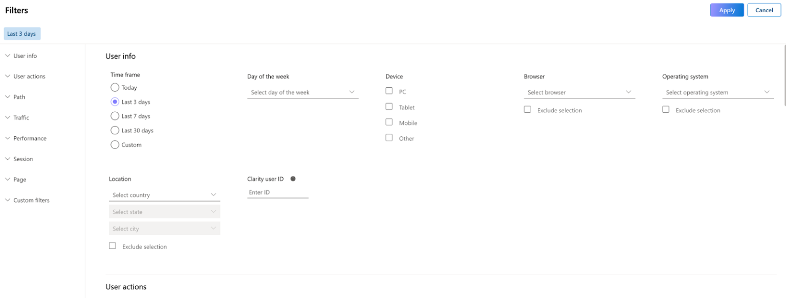 Elevate Your Analysis: Using Filters and Segments in Microsoft Clarity ...