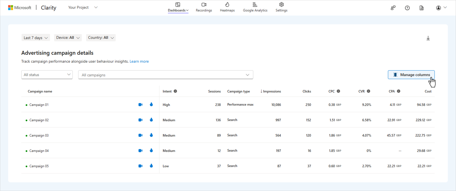 [Update] More Data, Better Decisions: Clarity Adds New Google Ads Metrics - Understand your ...