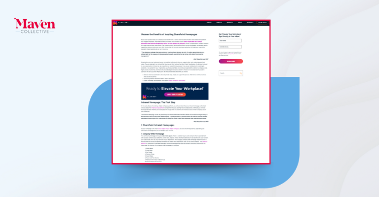 Maven Collective - Success stories from Clarity users
